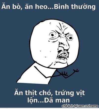 công bằng ở đâu cho người ăn thịt chó? =)) - haivl
