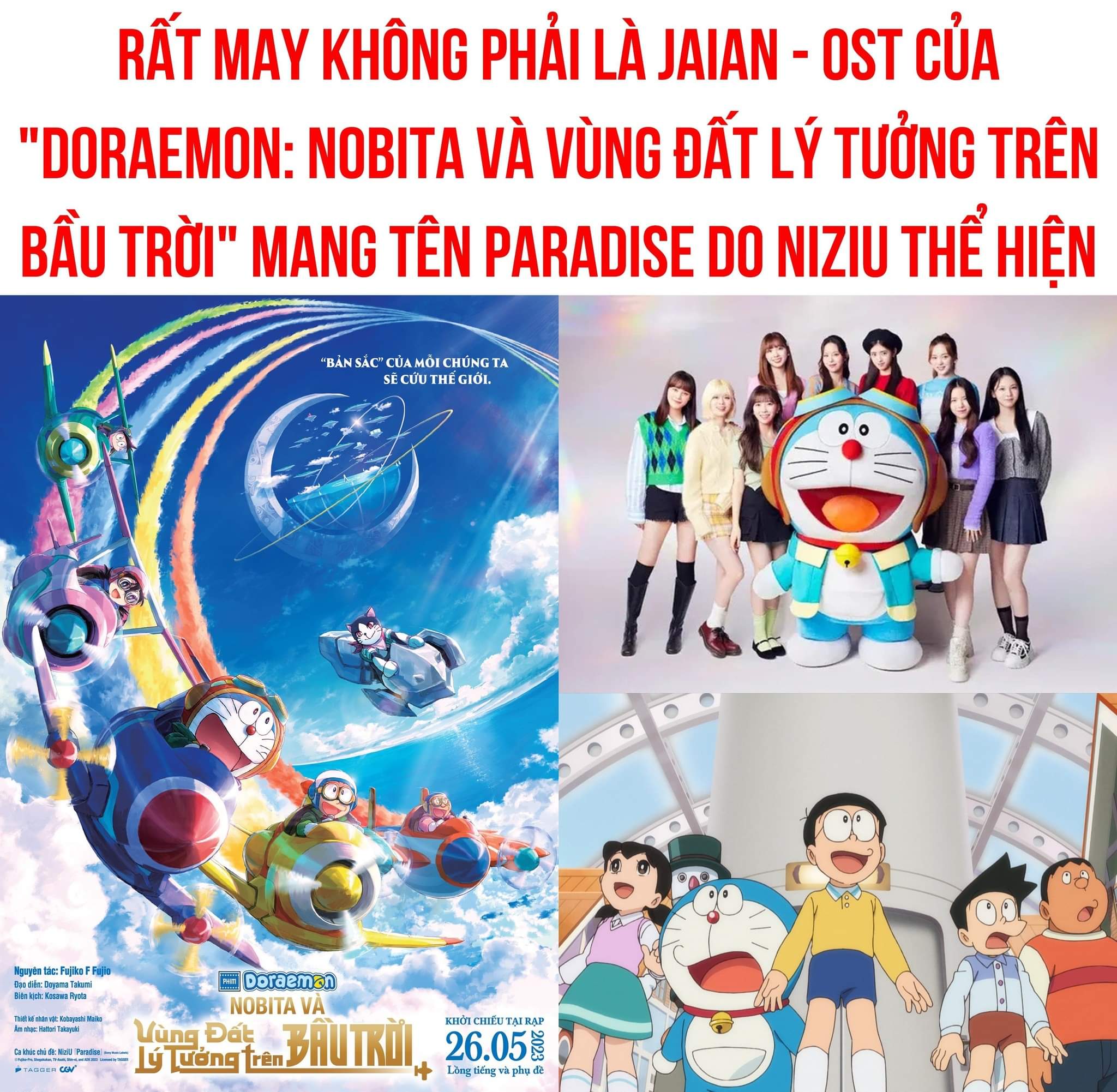 🔥 OST CỦA DORAEMON 2023 DO NIZIU HÁT ĐÃ ĐẠT #1 BILLBOARD JAPAN HOT100 ...